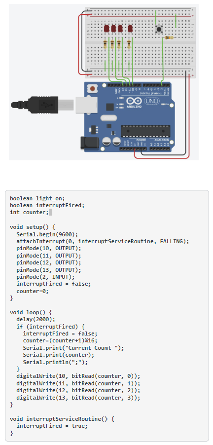Solved This circuit is intended to count each button press, | Chegg.com