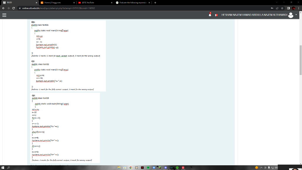 Solved Eublcclass tcst21 puble stabc veid main[5tning[] | Chegg.com