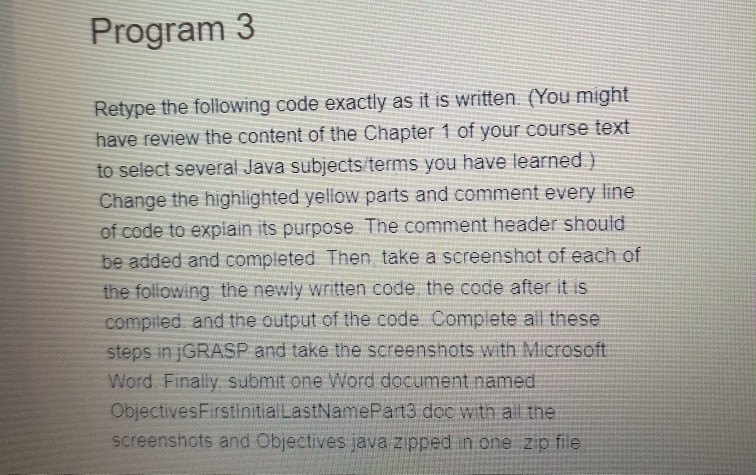 Solved 11 Objectives.java // Displays learning for subjects | Chegg.com