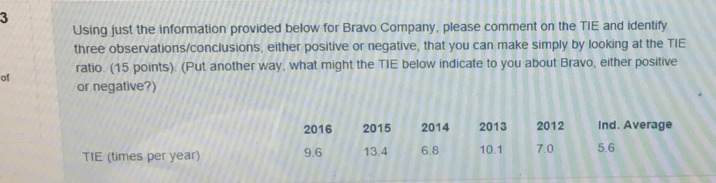 Solved Using just the information provided below for Bravo | Chegg.com