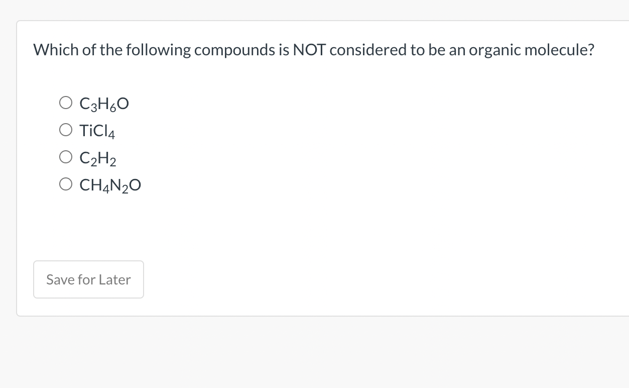 Solved Which of the following compounds is NOT considered to | Chegg.com