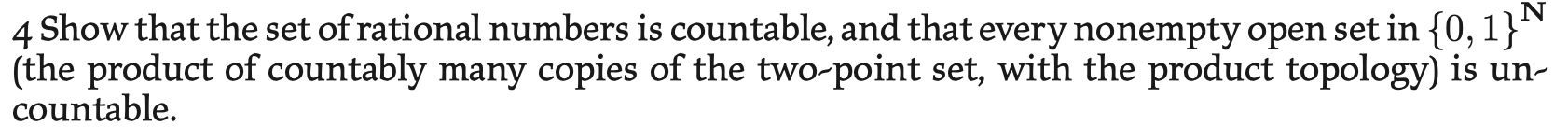 Solved 4 Show that the set of rational numbers is countable, | Chegg.com