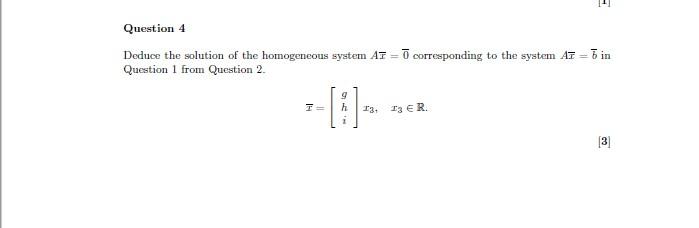 Solved Consider the linear system given below. | Chegg.com