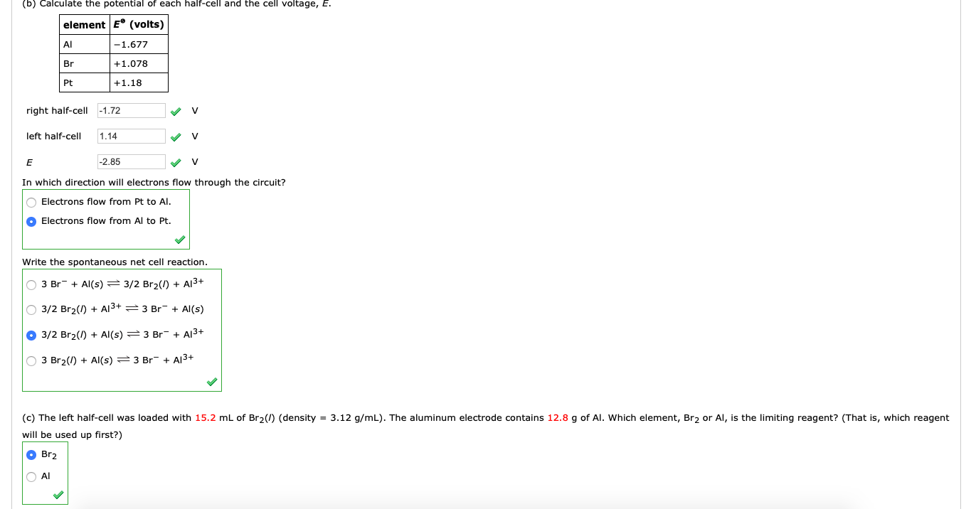 (a) Select the line notation for the following cell. | Chegg.com