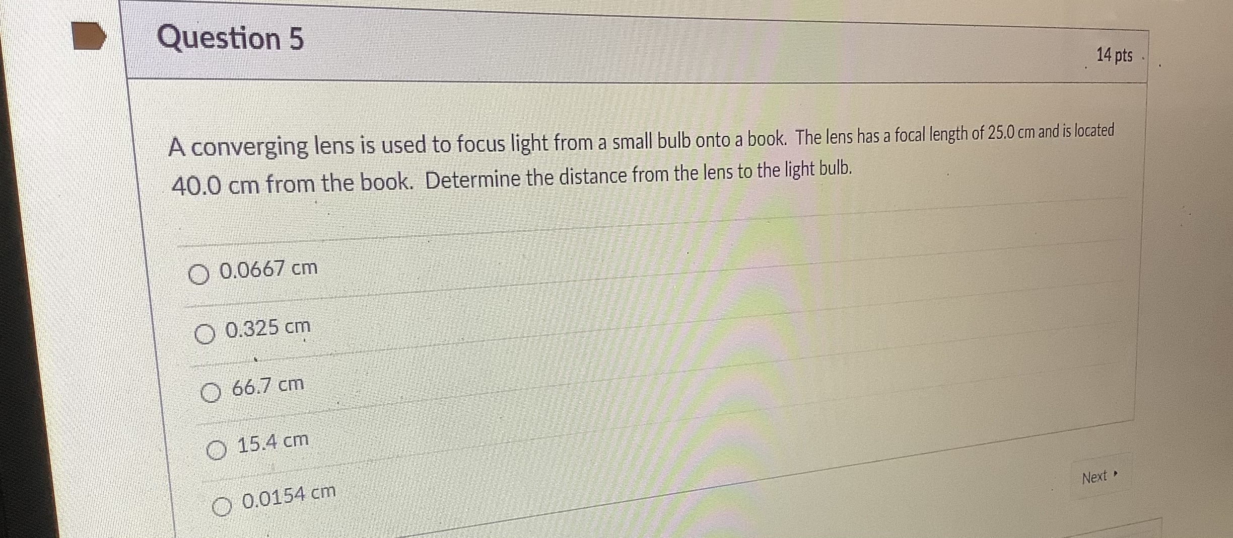 Solved A 2.50−cm tall object is placed 50.0 cm from a lens. | Chegg.com