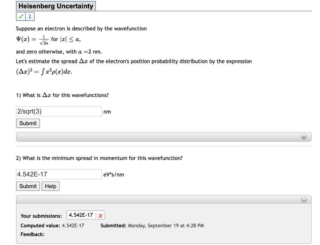 Solved Suppose An Electron Is Described By The Wavefunction