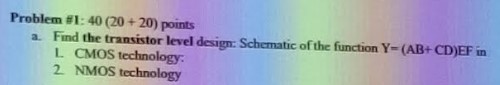 Solved Using Virtuoso CadanceProblem #1: 40(20+20) ﻿pointsa. | Chegg.com