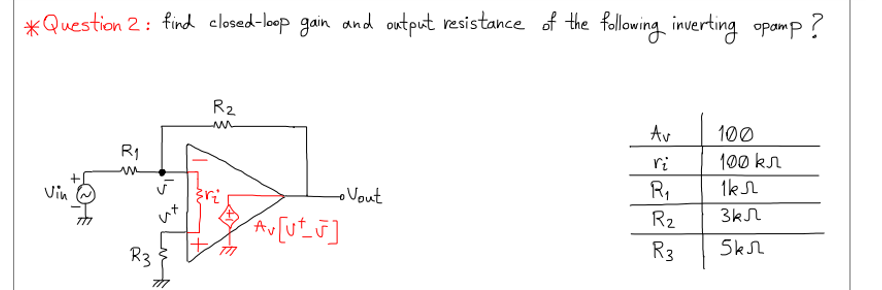 Solved *Question 2: find closed-loop gain and output | Chegg.com