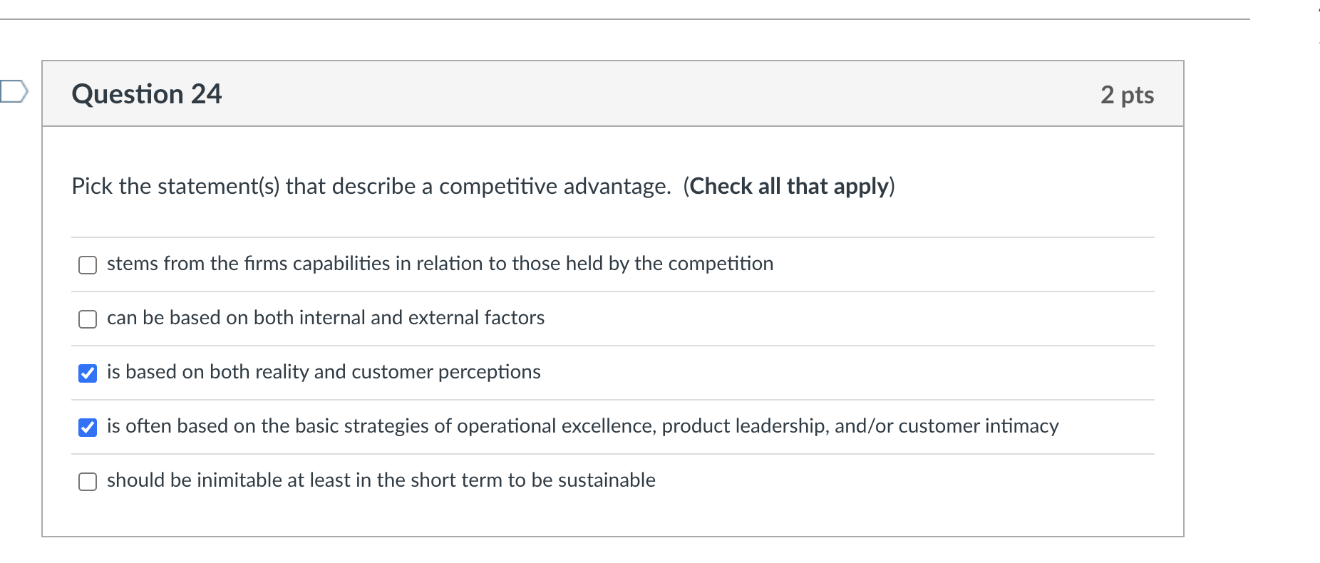 Solved Pick the statement(s) that describe a competitive | Chegg.com