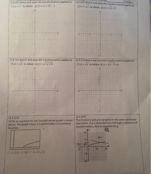 Solved Sketch and state the transformation applied to f(x) = | Chegg.com