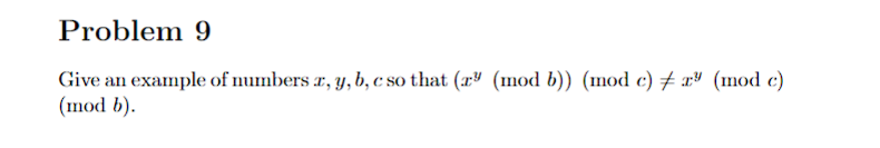 Solved Give an example of numbers x,y,b,cso that | Chegg.com