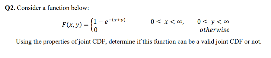 Solved Q2. Consider a function below: 𝐹(𝑥, 𝑦) = 1 − | Chegg.com