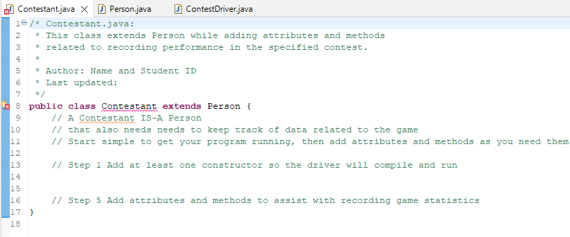 Solved This assignment lets you practice with writing a | Chegg.com