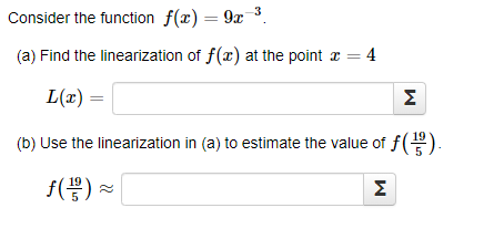 Solved Consider the function f(3) = 9x3 (a) Find the | Chegg.com