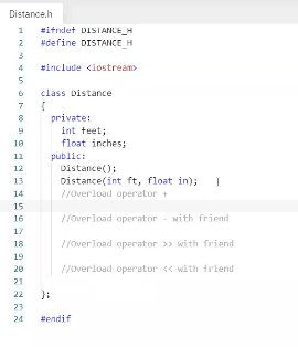 Solved The class Distance is defined below: class Distance | Chegg.com