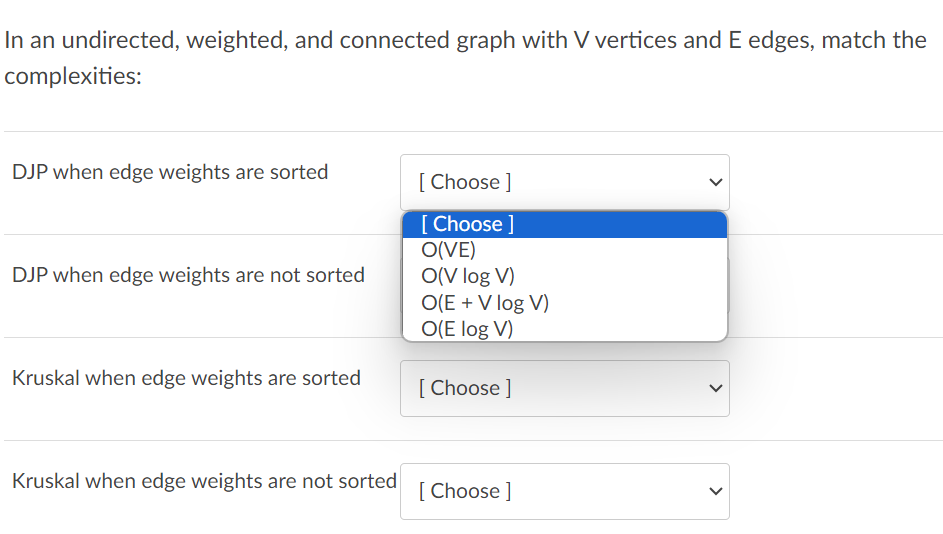 Solved In an undirected, weighted, and connected graph with | Chegg.com
