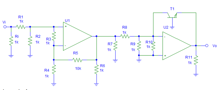 Solved In the given circuit, U1 and U2 are ideal operational | Chegg.com