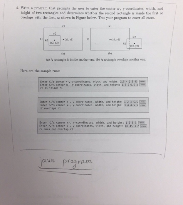 Solved Write a program that prompts the user to enter the | Chegg.com