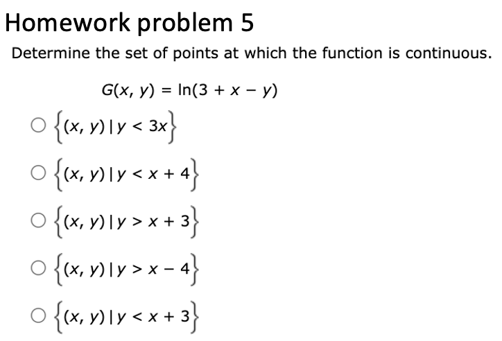 Solved Determine the set of points at which the function is | Chegg.com