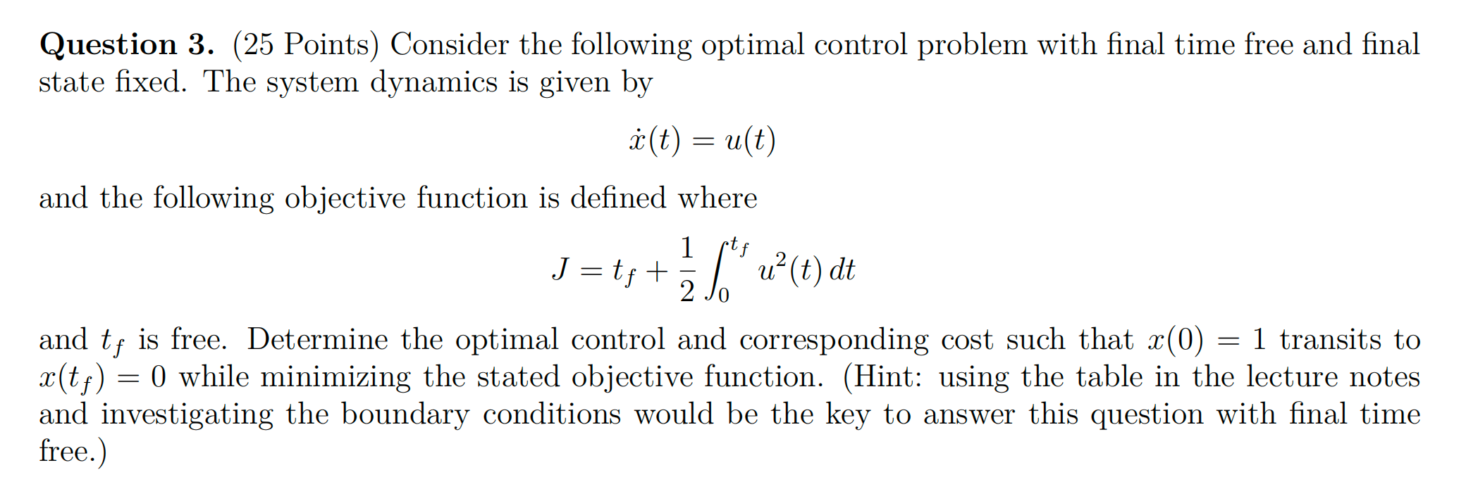 Solved Question 3. (25 Points) Consider the following | Chegg.com Solved Question 3. (25 Points) Consider the following | Chegg.com