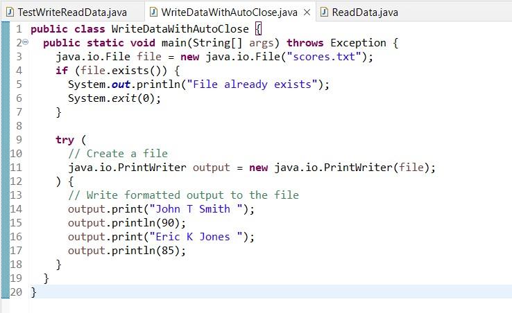 Solved In your textbook, chapter 12, there is a Listing | Chegg.com