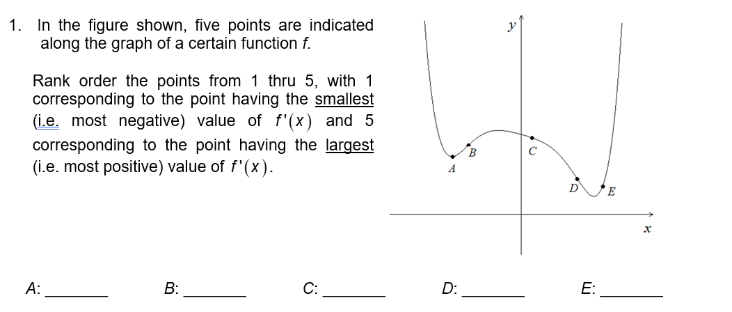 Solved 1. In the figure shown, five points are indicated | Chegg.com