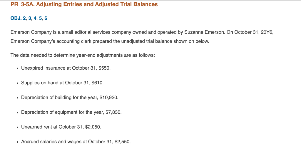 Solved INSTRUCTIONS 1. Journalize the adjusting entries | Chegg.com