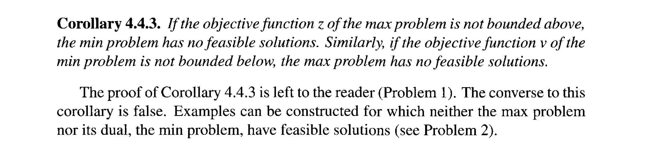 Solved Corollary 4.4.3. If the objective function z of the | Chegg.com