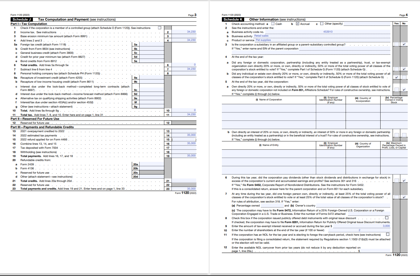 6 During this tax year, did the corporation pay | Chegg.com