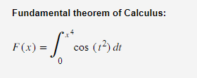 Solved Fundamental theorem of Calculus: | Chegg.com