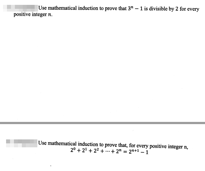 Solved Use mathematical induction to prove that 3 – 1 is | Chegg.com