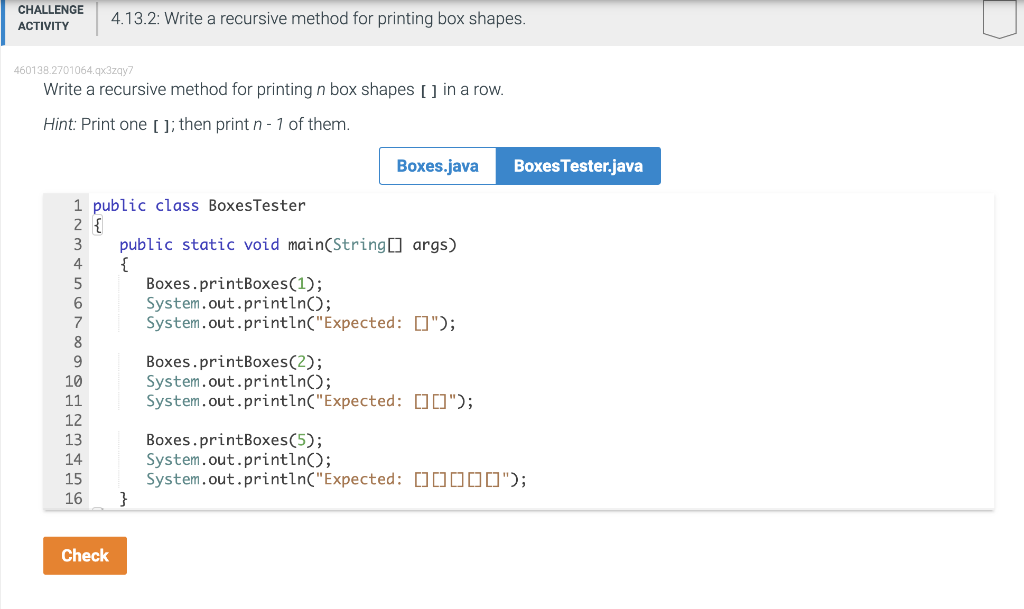 Solved \begin{tabular}{l|l} CHALLENGE \\ ACTIVITY & 4.13.2: | Chegg.com
