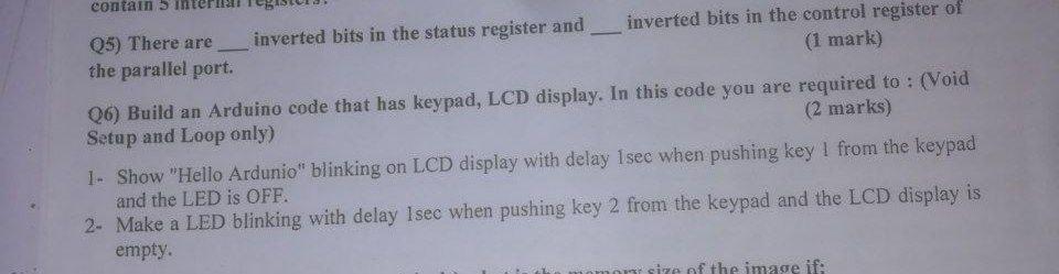 Solved contains inte Q5) There are inverted bits in the | Chegg.com