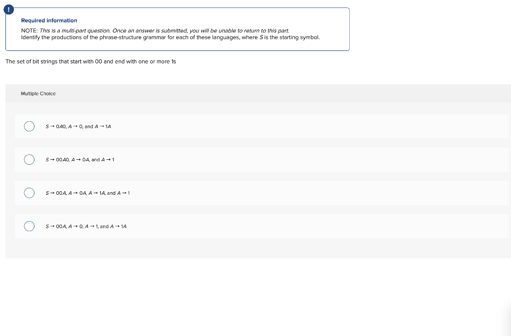 Solved Required information NOTE: This is a multi-part | Chegg.com