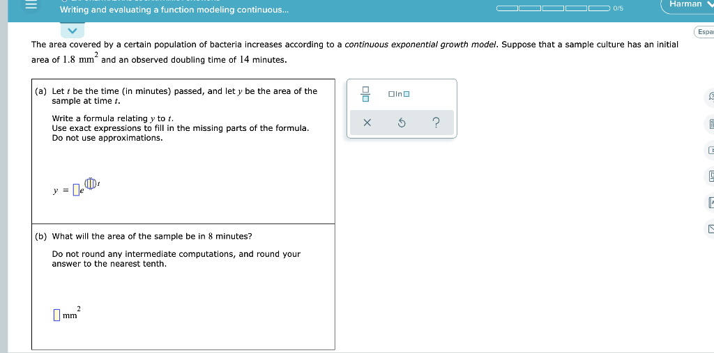 Solved Writing and evaluating a function modeling | Chegg.com