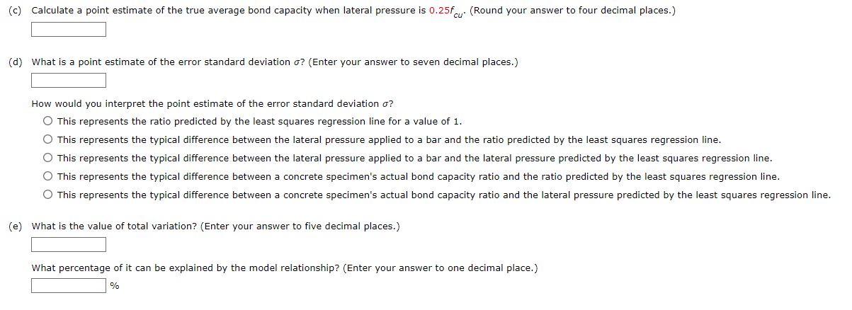 Solved (a) Does a scatterplot of the data support the use of | Chegg.com