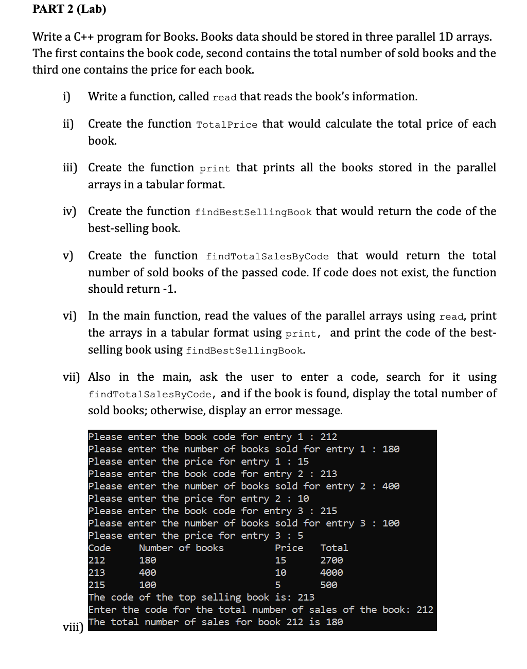 Solved Write a C++ program for Books. Books data should be | Chegg.com