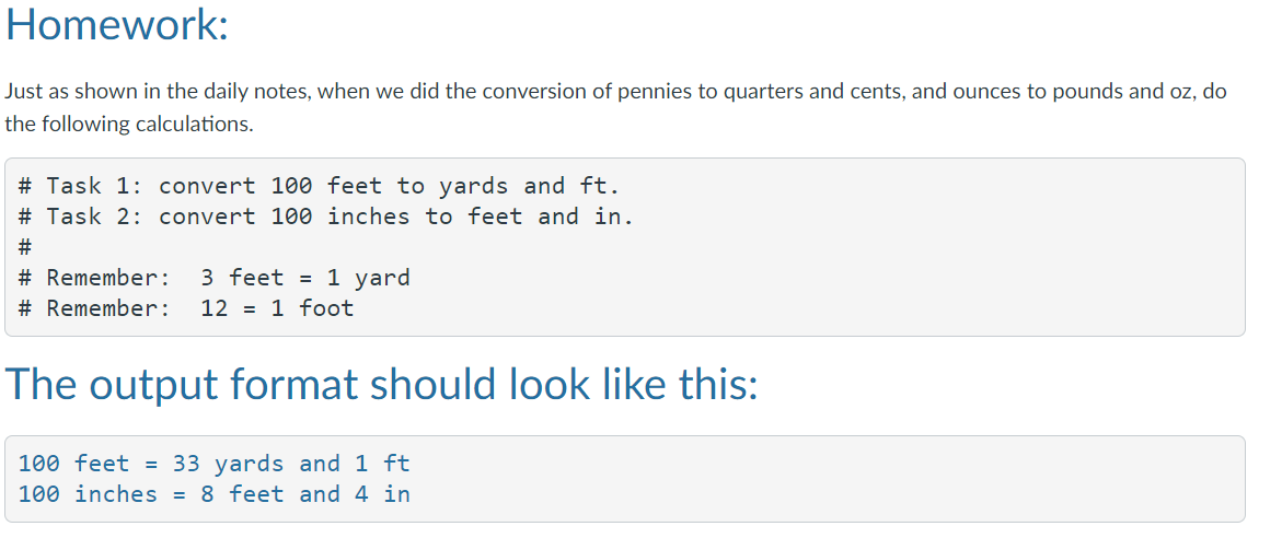 Homework: Just as shown in the daily notes, when we | Chegg.com