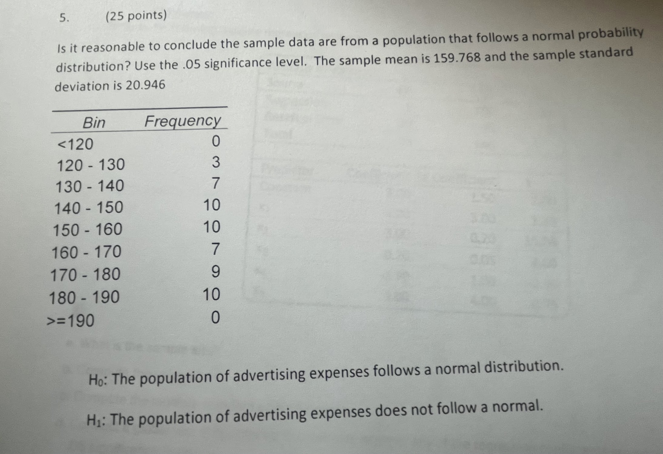 Solved (25 ﻿points)Is it reasonable to conclude the sample | Chegg.com
