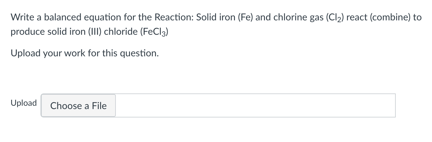 Solved Write a balanced equation for the Reaction: Solid | Chegg.com