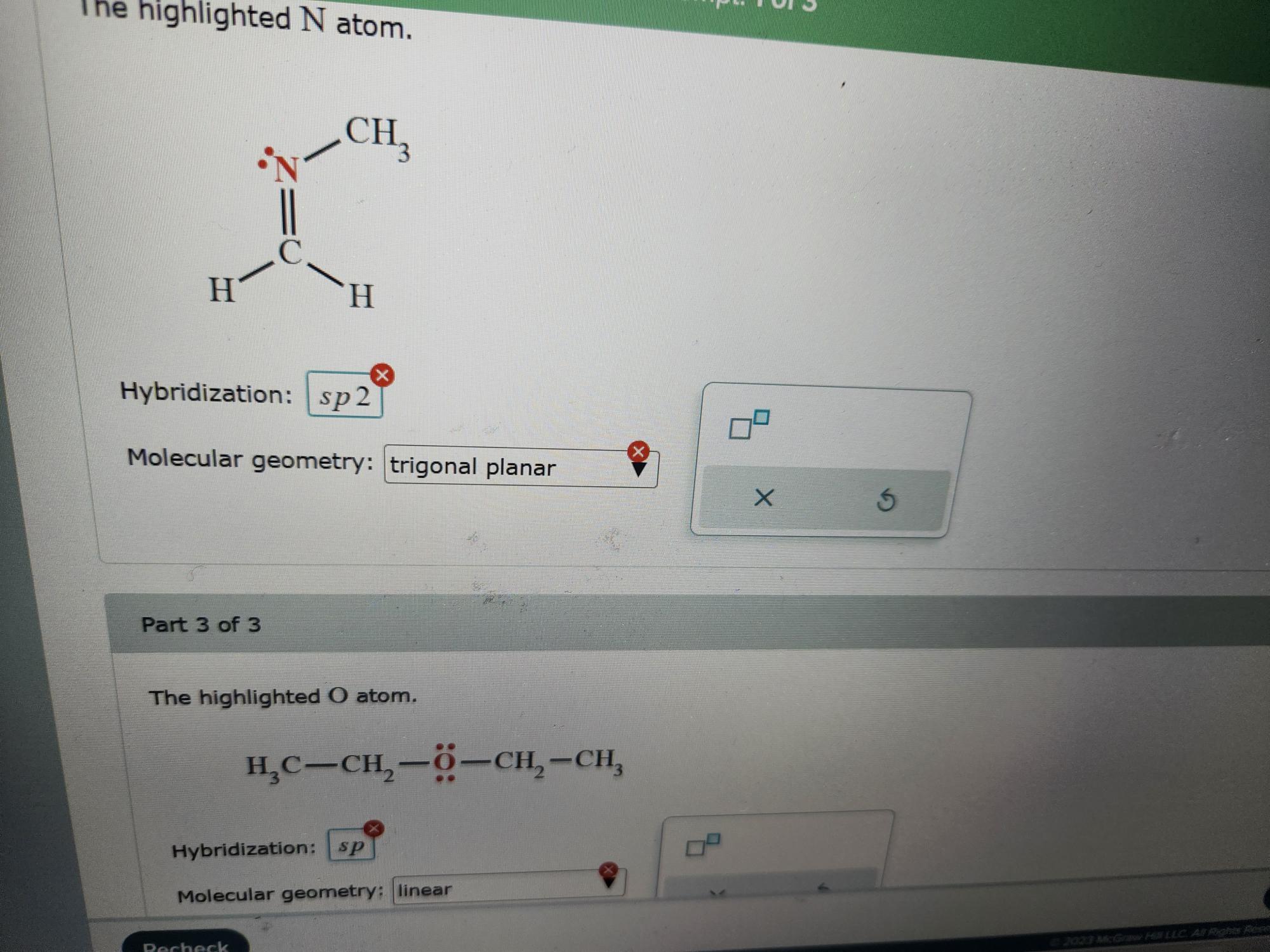 Solved The highlighted O atom. H3C−CH2−O¨−CH2−CH3 | Chegg.com