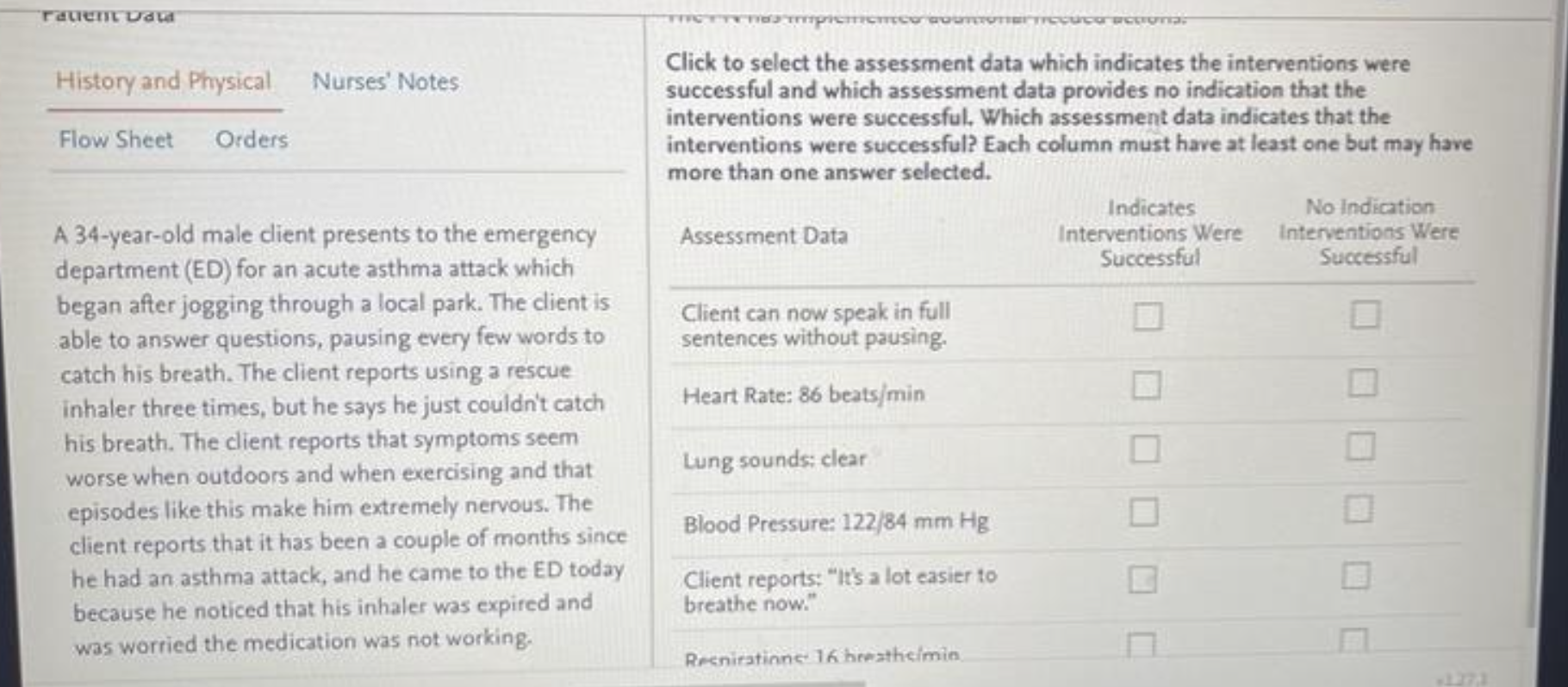 Solved A 34-year-old male client presents to the | Chegg.com