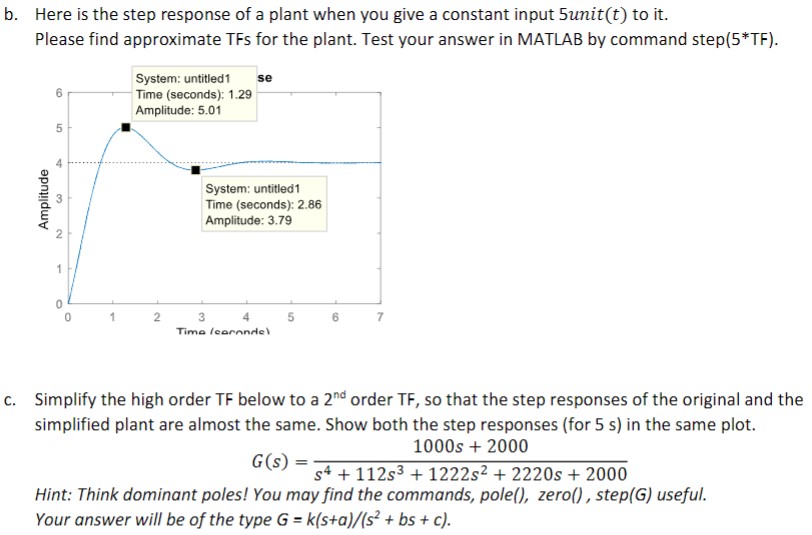 Solved PLEASE DO PART B AND C!System modellinga. ﻿The first | Chegg.com