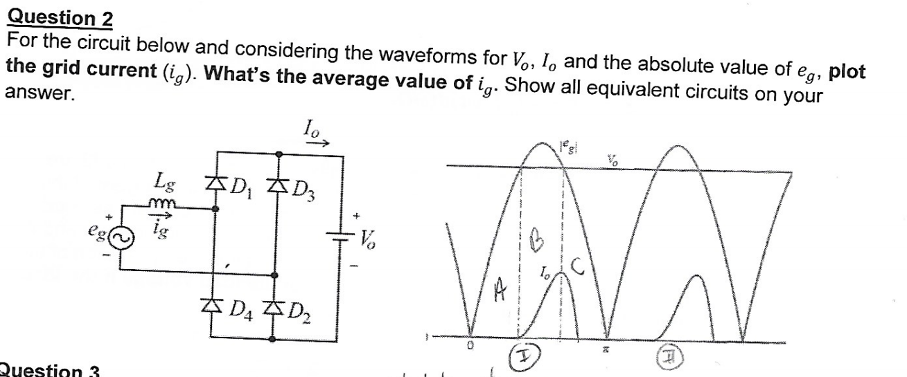 Solved Question 2 For the circuit below and considering the | Chegg.com