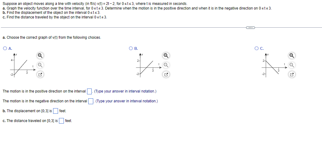 Solved Suppose an object moves along a line with velocity | Chegg.com