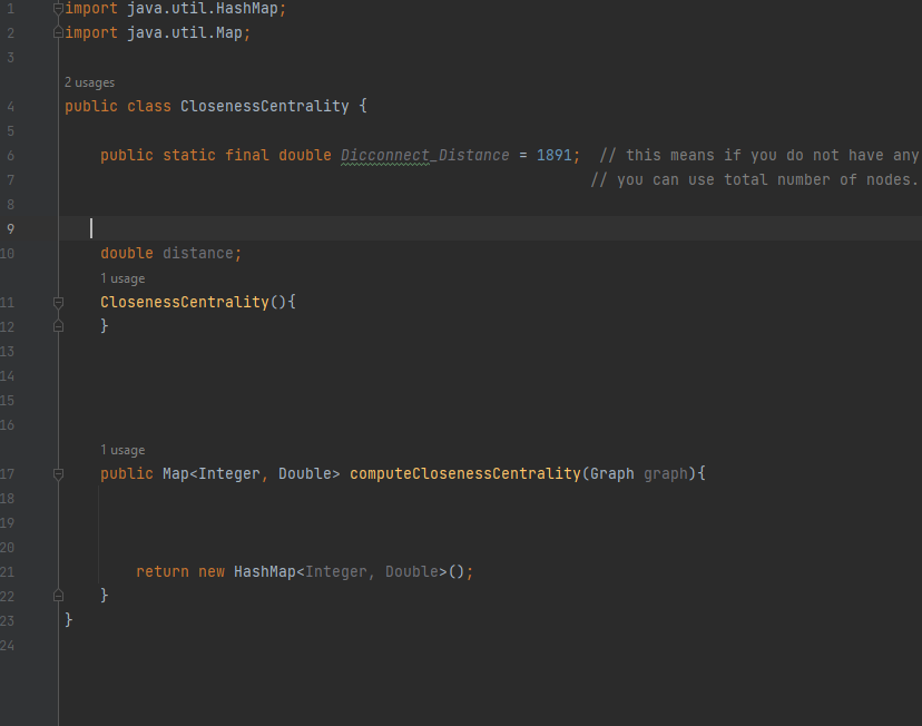 Solved Closeness centrality algorithm, Please complete | Chegg.com