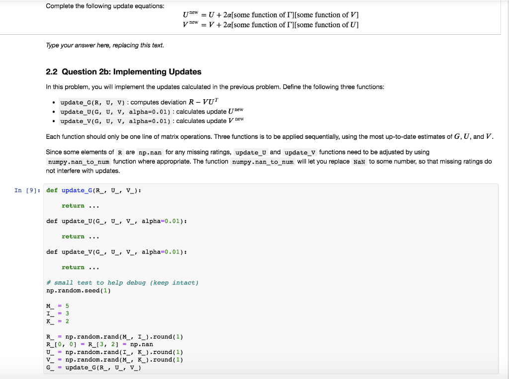 Solved 2.1 Question 2a: Using Linear Algebra for | Chegg.com