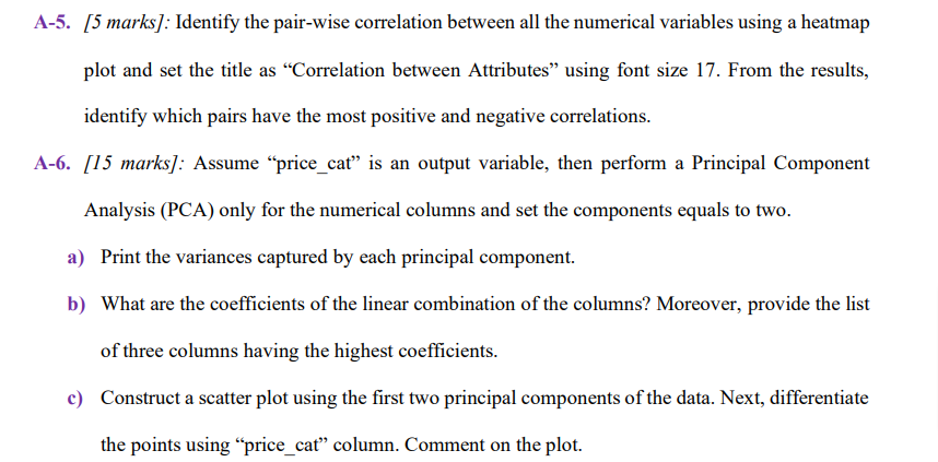 Solved Problem A [50 Marks]: Solve all the questions using | Chegg.com