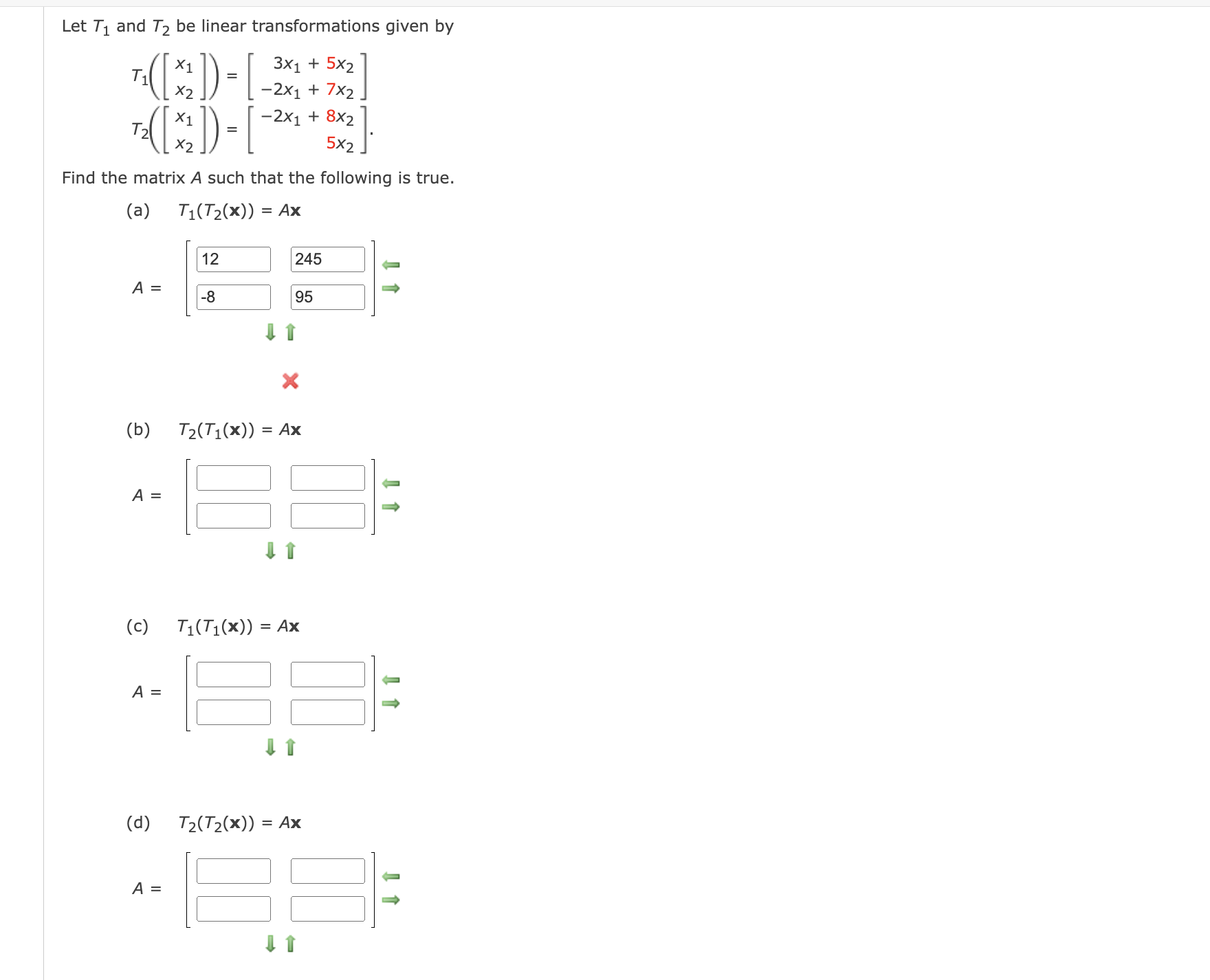 Solved Perform the indicated computations when possible, | Chegg.com
