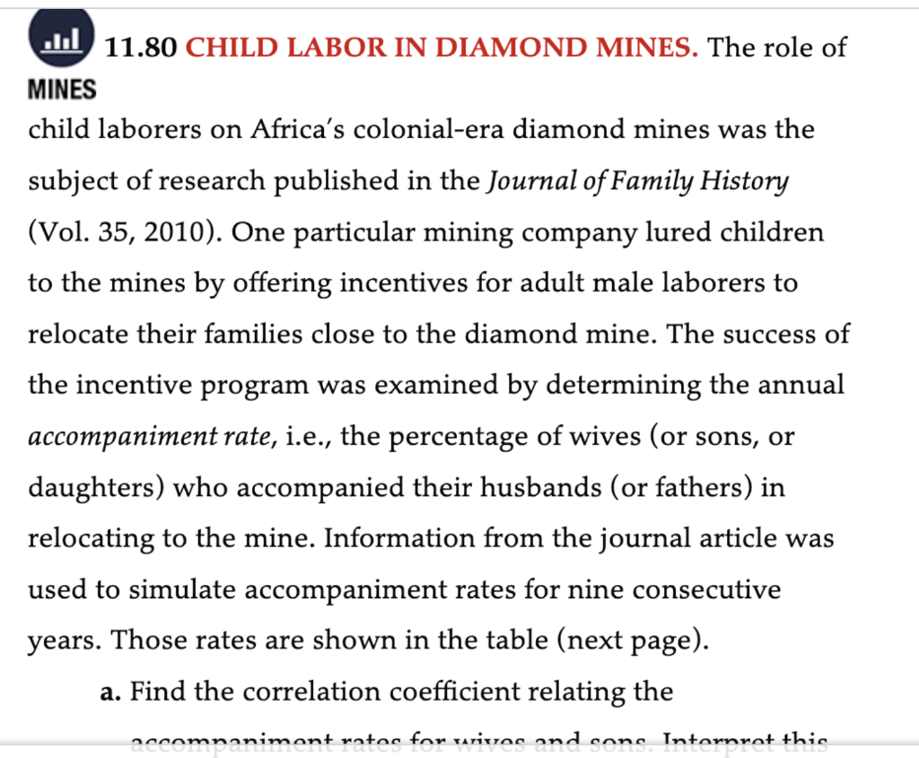 del 11.80 CHILD LABOR IN DIAMOND MINES. The role of | Chegg.com